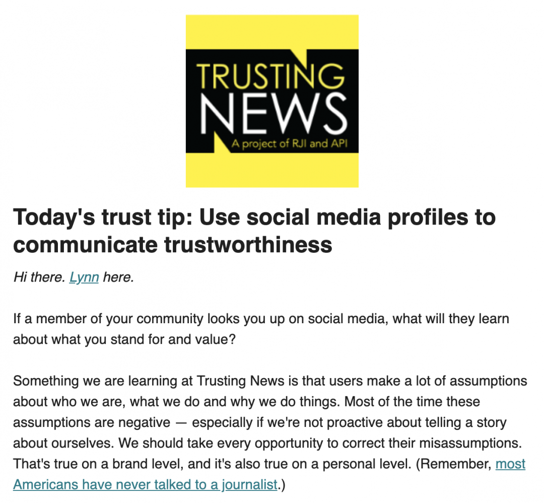 Trust Tip 30: Use social media profiles to communicate trustworthiness ...