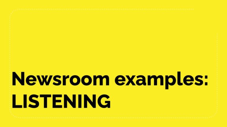 Listening - Trusting News