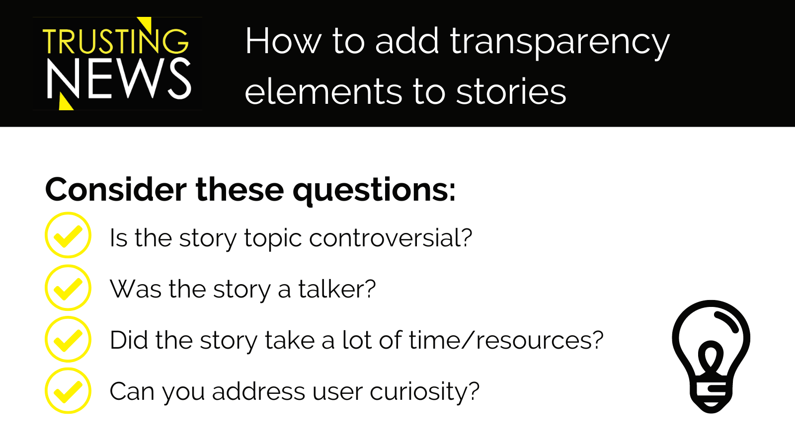 Trust Tips 248: How to decide which stories to add transparency ...
