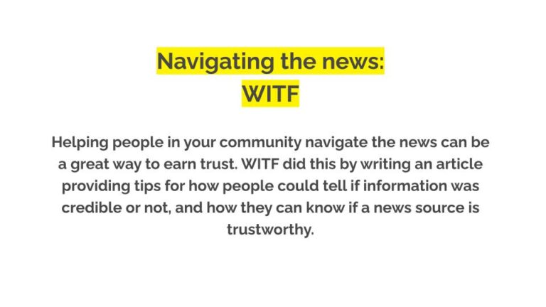 News Literacy - Trusting News