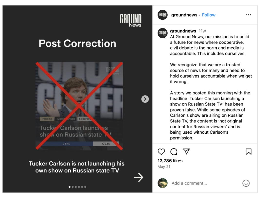 Be loud about mistakes — and how you correct them - Trusting News