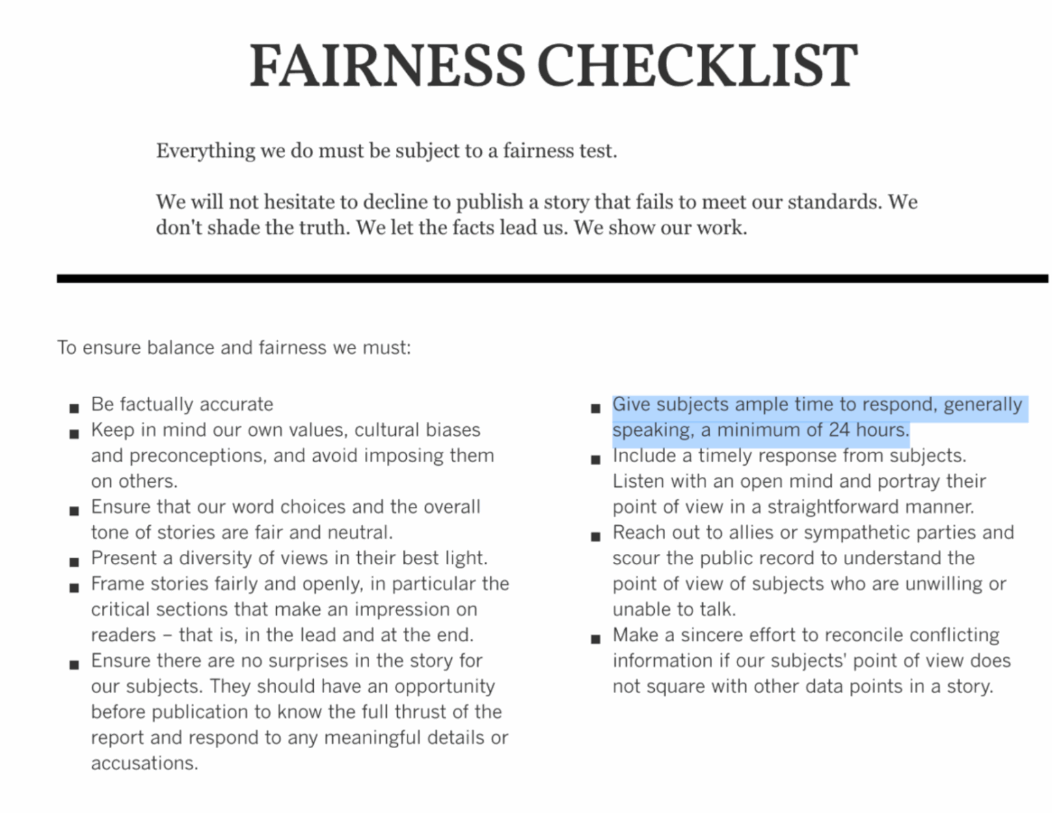 Bias and Fairness - Trusting News